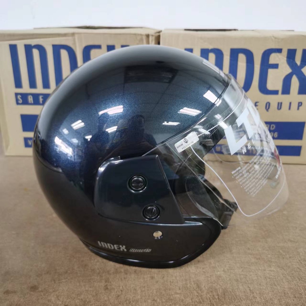 ORIGINAL INDEX HELMET INDEX VISOR SMOKE GOLD RAINBOW PELANGI RED BLUE ...