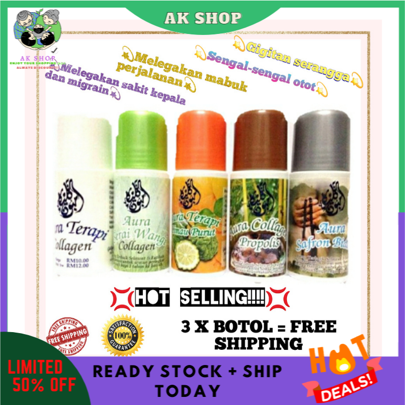 💢HOT SELLING💢 100% AURA TERAPI COLLAGEN (3 BOTOL+FREE SHIPPING)🔥🔥 ...
