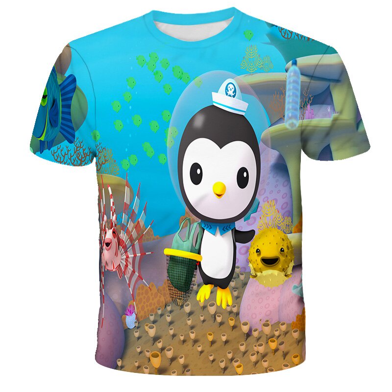 Children Octonauts 3D Print T Shirts Boys Girls Teens T-shirts Camiseta ...