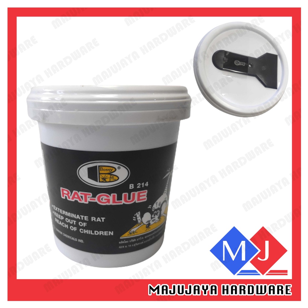 BOSNY Non-Poisonous Rat Glue No.214 老鼠胶水 Gam Tikus Mouse Glue Rat 400g ...