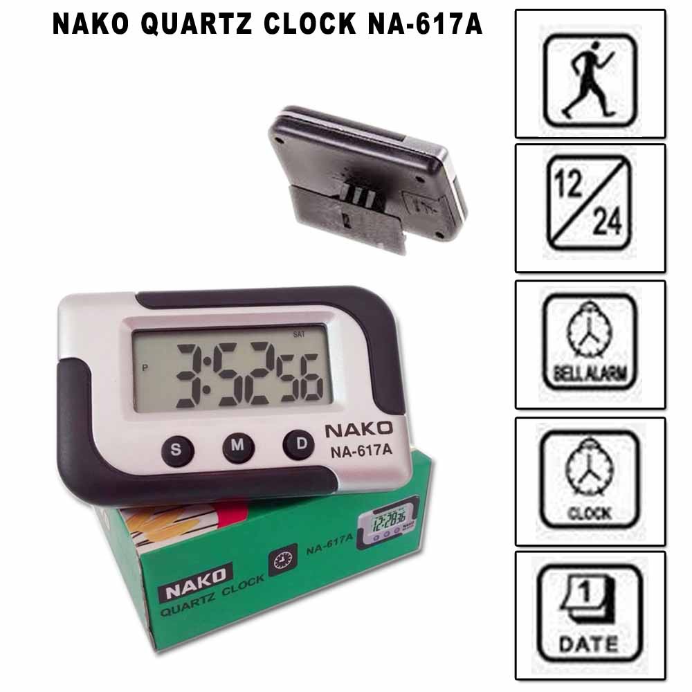 Nako Car & Lorry Digital Alarm Clock With Date / Jam Loceng Digital ...