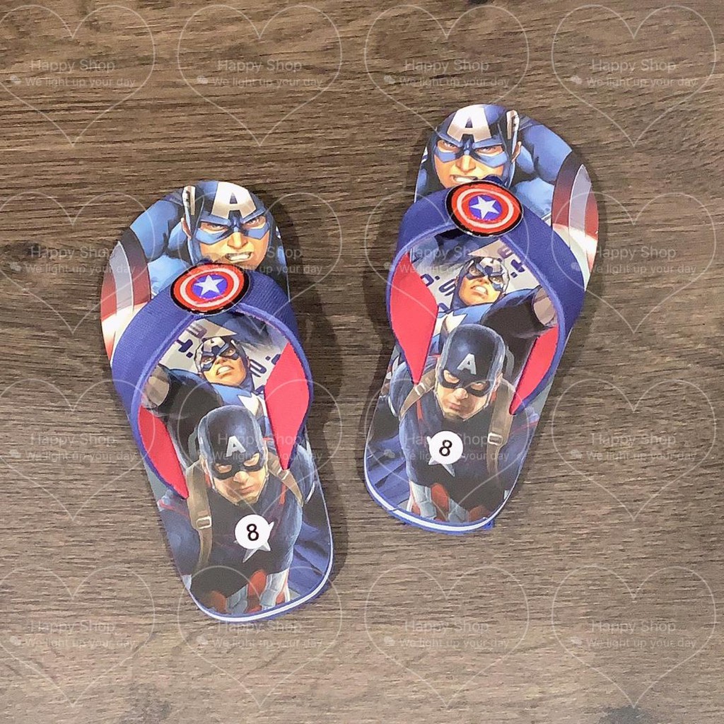 💕Malaysia Ready Stock💕 Captain America Slipper Little Boy Selipar Kanak ...