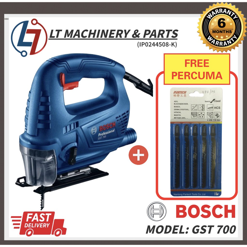 BOSCH GST 700 Electrical Jigsaw 500W with FREE Jigsaw Blade (Wood ...