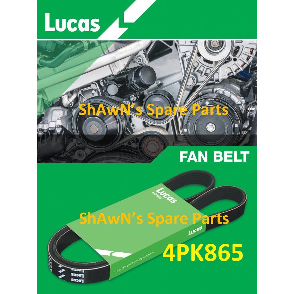 LUCAS Fan Belt 4PK865 Proton Saga Iswara Saga LMST - 100% Original ...