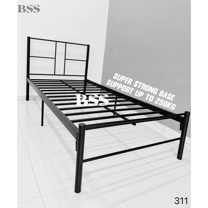 Heavy Duty Katil Besi Single Metal Bed Frame Beautiful Design Iron ...