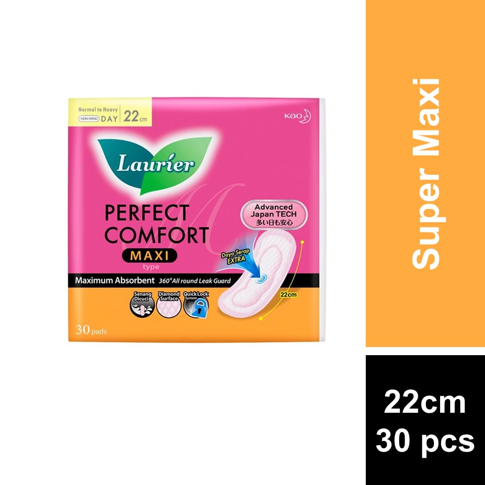 LAURIER Super Maxi (22cm x 30s) | Shopee Malaysia