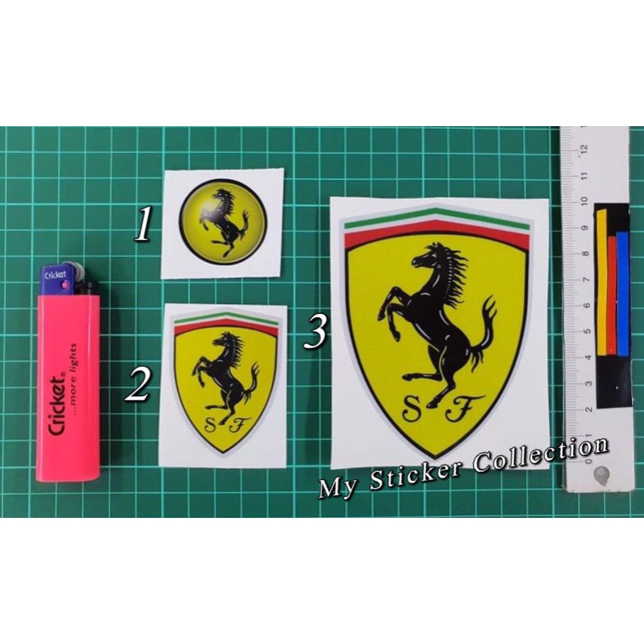 Ferrari Logo Sticker Printing Laminated & Diecut #ferrari #logo # ...