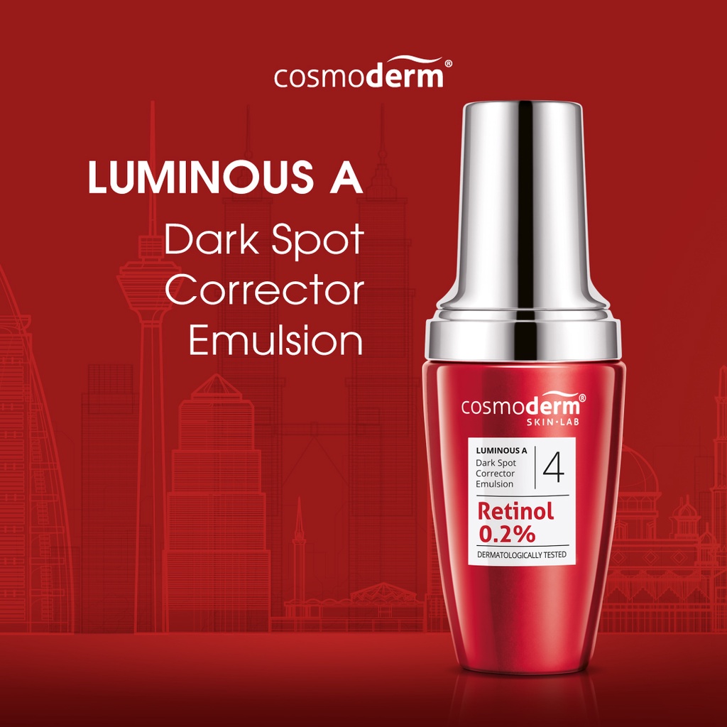 Cosmoderm Luminous A Dark Spot Corrector Emulsion 30ml (Retinol ...