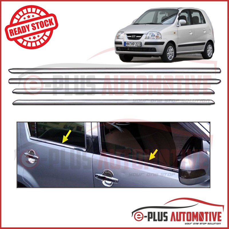 Hyundai Atos Chrome Stainless Steel Door Belt Moulding Window Trim (4 ...