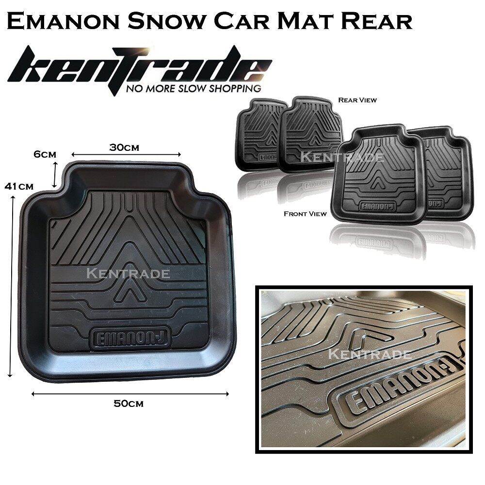 Rear Universal Snow Gear Carpet Heavy Duty Deep Tray Rubber Car Mat ...
