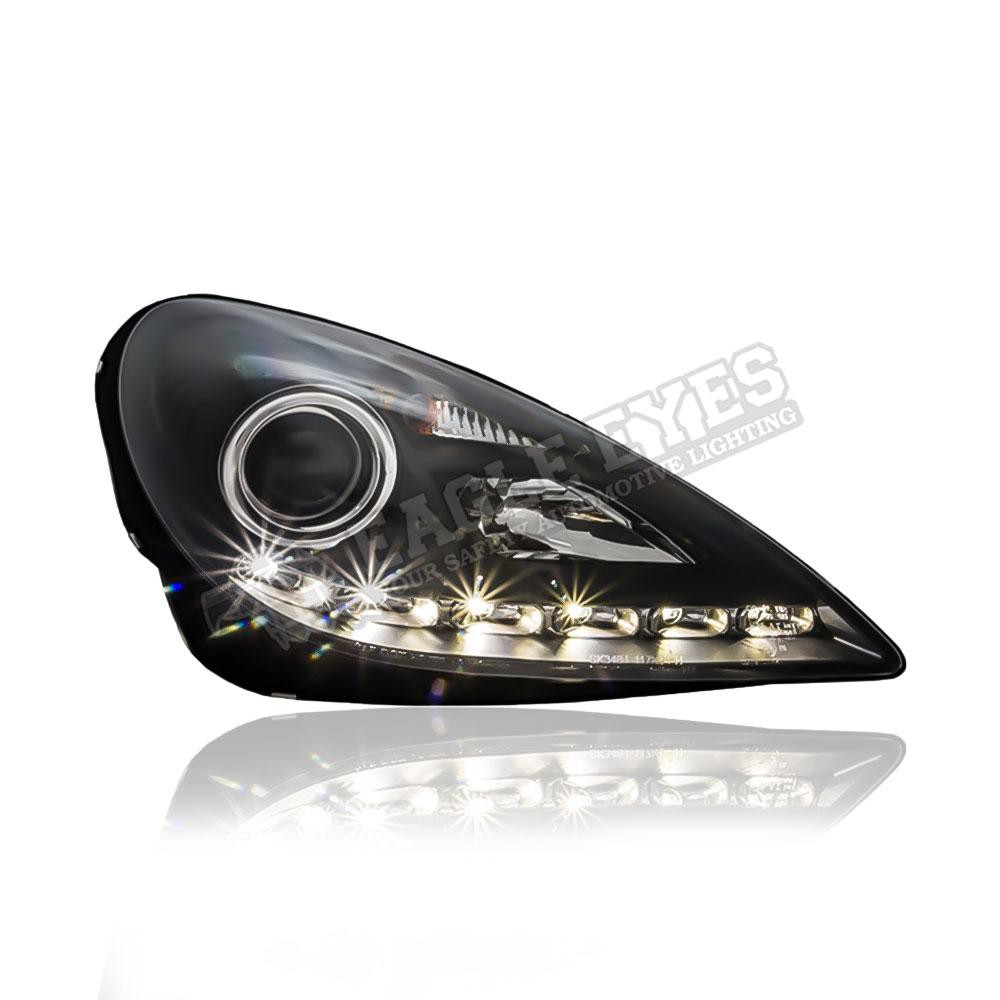 MERCEDES BENZ SLK R171 2004-2010 PROJECTOR LED DRL BLACK HEADLAMP LAMPU ...