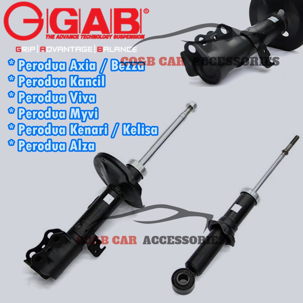 GAB Super Premium Shock Absorber - Perodua Alza / Axia / Bezza / Kancil ...