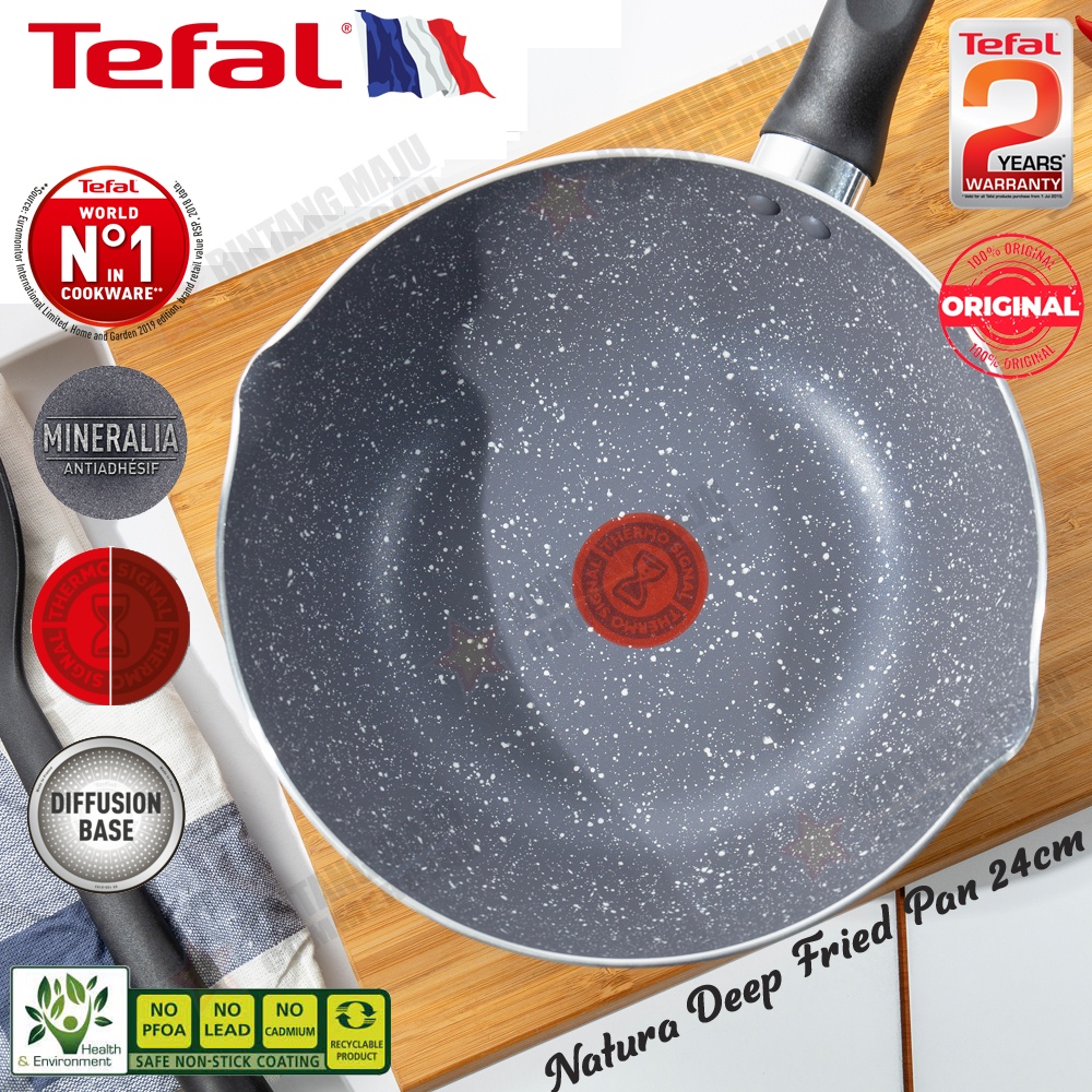 Tefal Cookware Natura Deep Frypan 24cm (B22664) | Shopee Malaysia