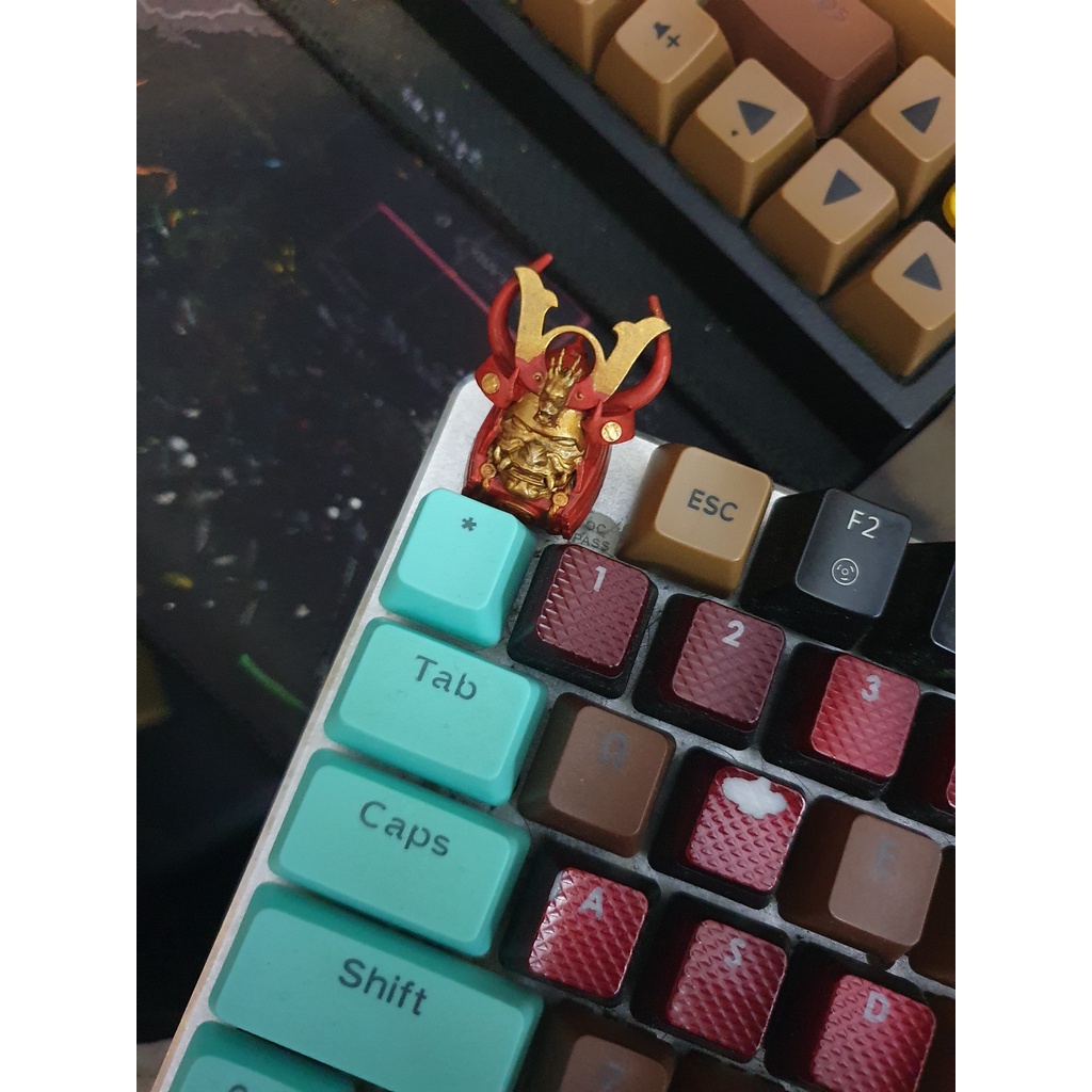 Artisan Custom Keycaps Keyboard Samurai Red Japan Japanese warrior ...