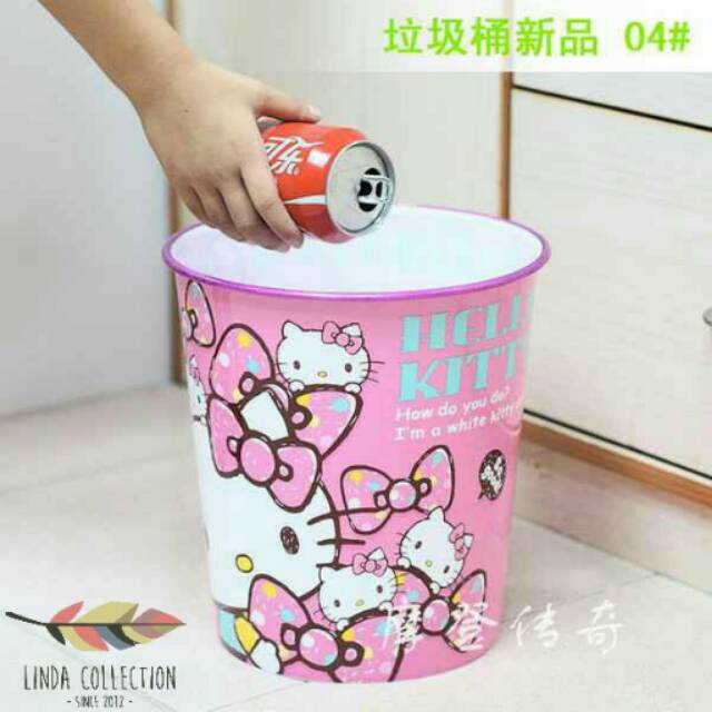 Trash Can Character Without Close / Hello Kitty Trash Can / Melody ...