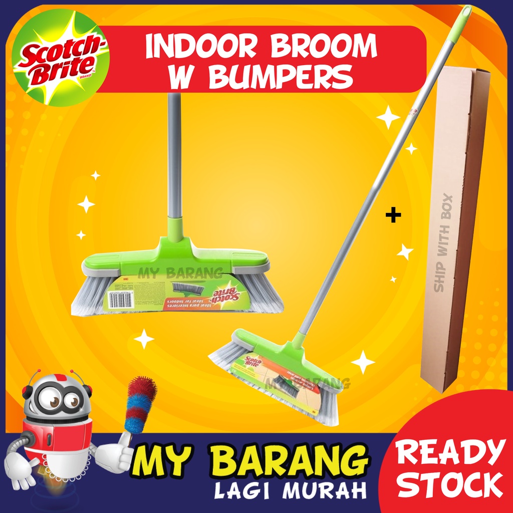 3M Scotch Brite Indoor Broom With Bumpers (1 Pc/Pack) 3M™ Scotch-Brite ...