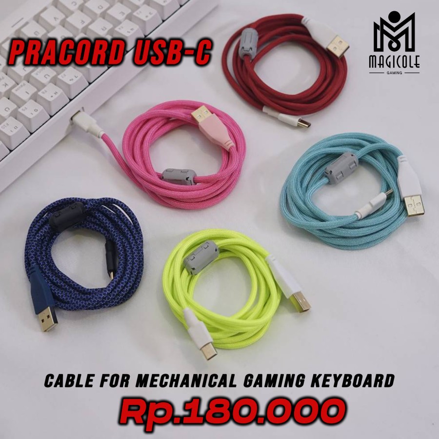 Paracord Cable USB C Detachable for Mechanical Keyboard Cable Keyboard ...