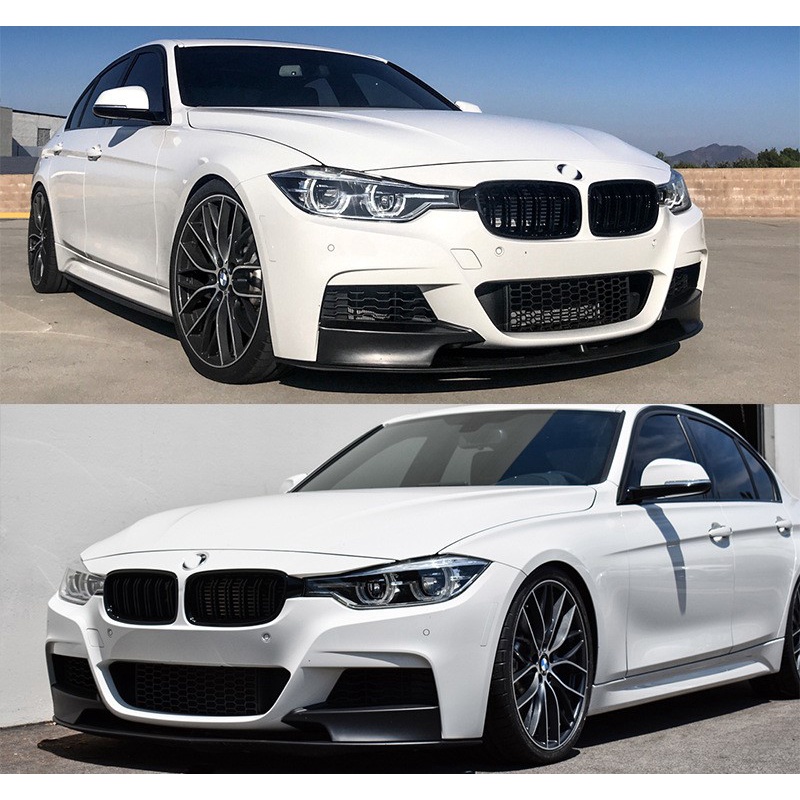 BMW 3 series Msport modified front lip F30 F35 carbon fiber front ...