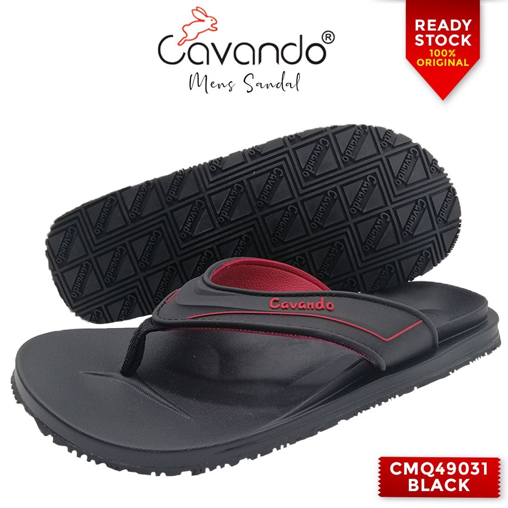 Cavando Men's Sandals CMQ49031 / CMQ49032 (Black / Gray) | Shopee Malaysia