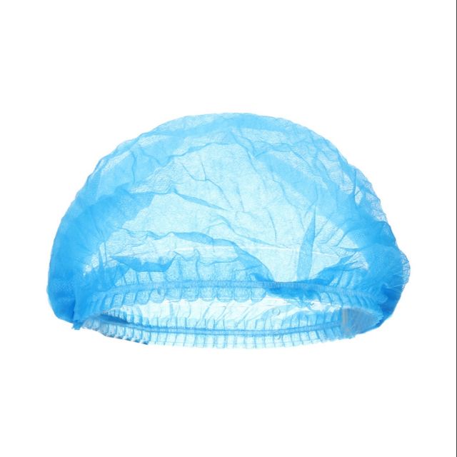 Disposable Hair net /Disposable dust cap blue DOUBLE LINE | Shopee Malaysia
