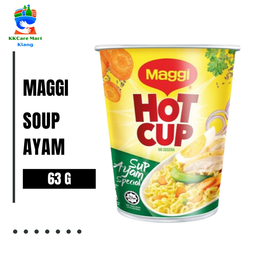 Maggi - Hot Cup Soup Ayam 1 Cup 63g | Shopee Malaysia