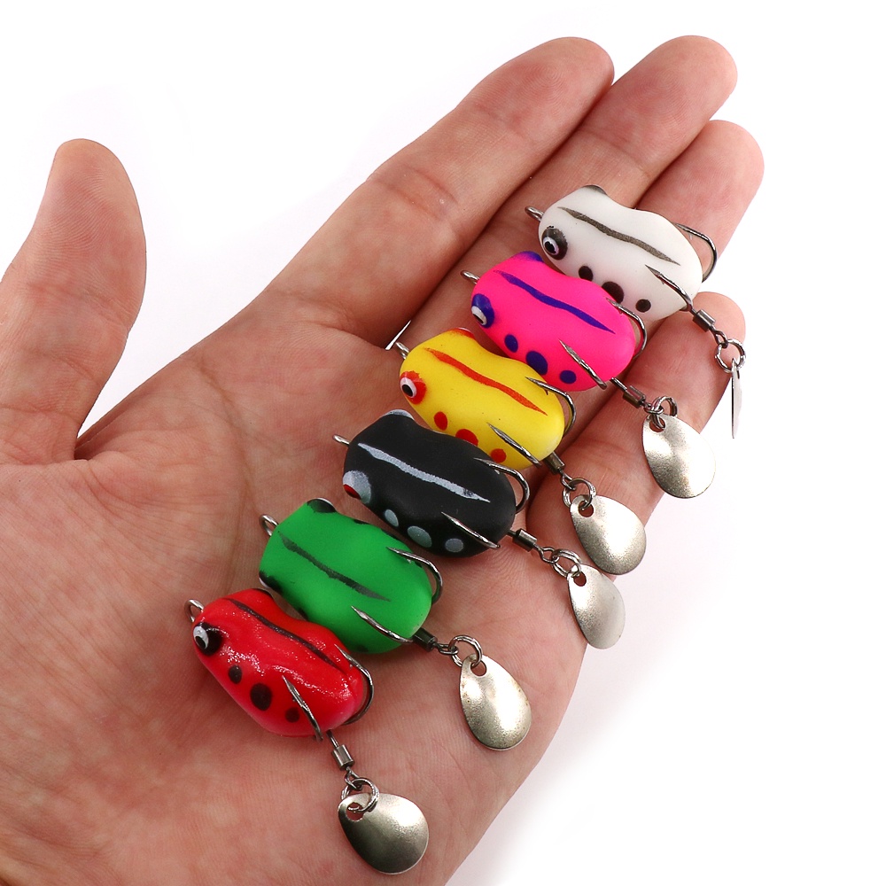 Umpan Casting Katak 3cm/3.2g Soft Frog Lure Small Soft Thunder Frog ...