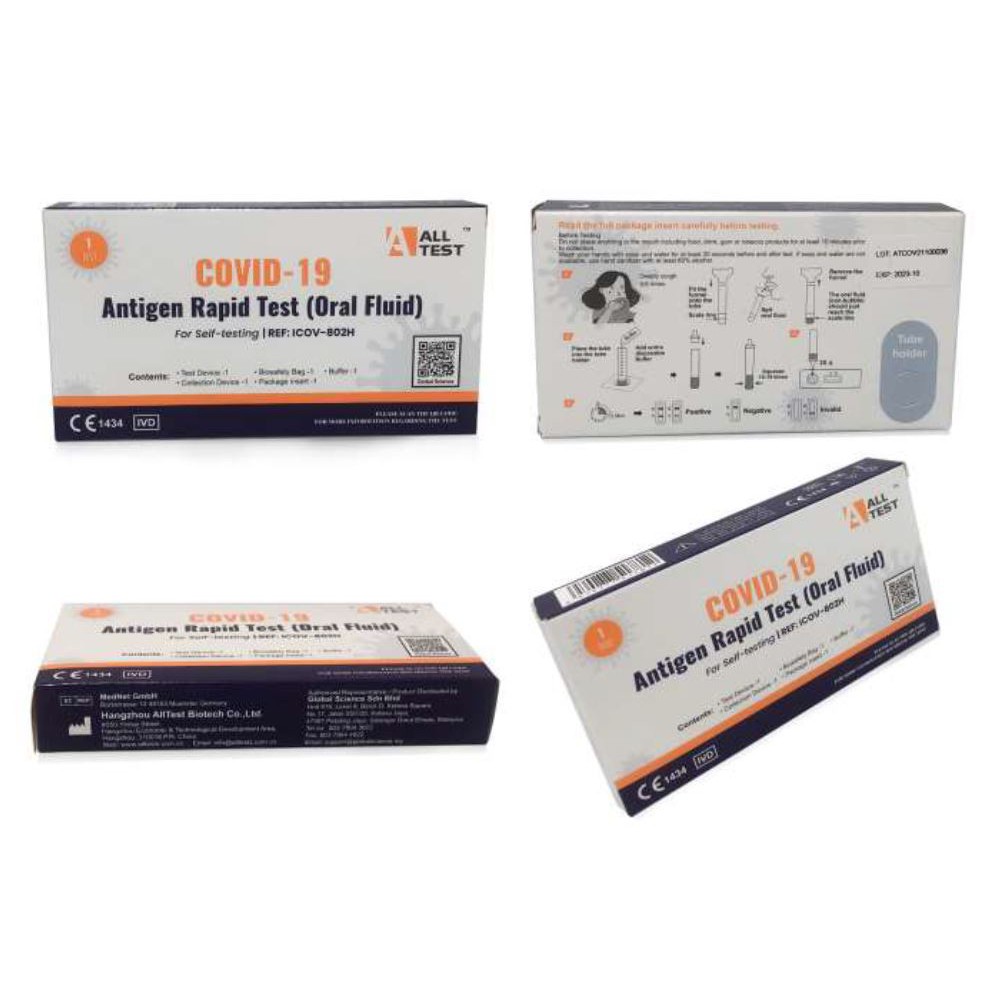 [READY STOCK] ALL TEST COVID 19 Antigen Rapid Test - Oral Fluid Self ...