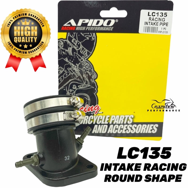 APIDO RACING LC135 INTAKE PAIP 28MM CARBURETOR INTAKE LC135 NSR UMA ...
