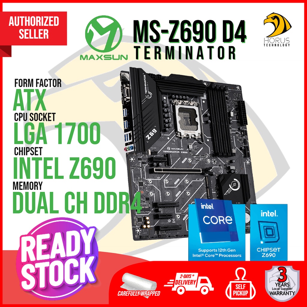 MAXSUN MS-Z690 D4 Terminator Motherboard | Shopee Malaysia