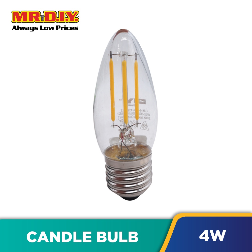 (MR.DIY) LED Candle Bulb 240V 4W | Shopee Malaysia