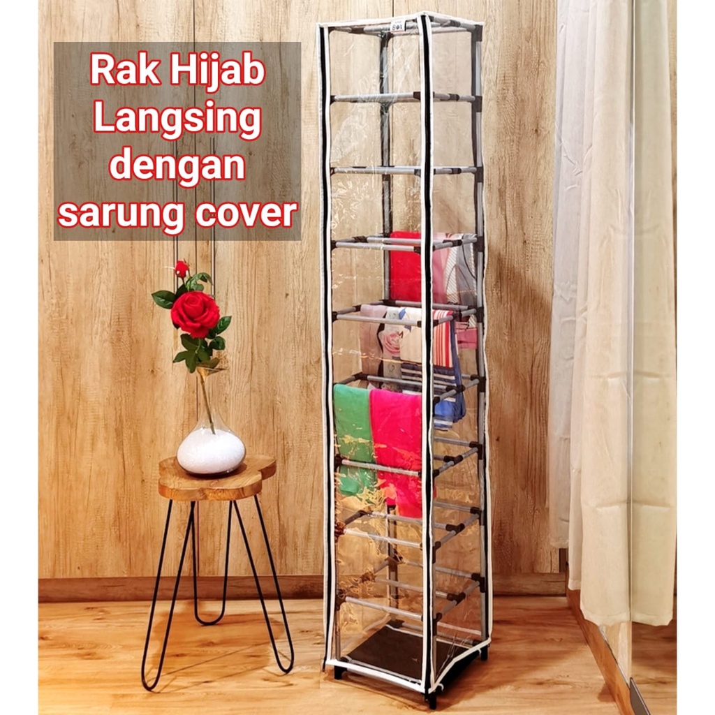 Nine BOX HIJAB RACK / HANGING RACK / HANGING CLOSET / HIJAB RACK ...