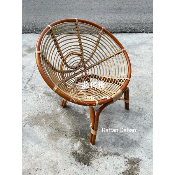 Rattan Chair Round Style Rattan Dahan Kerusi Rotan Bulat Rotan Dahan ...