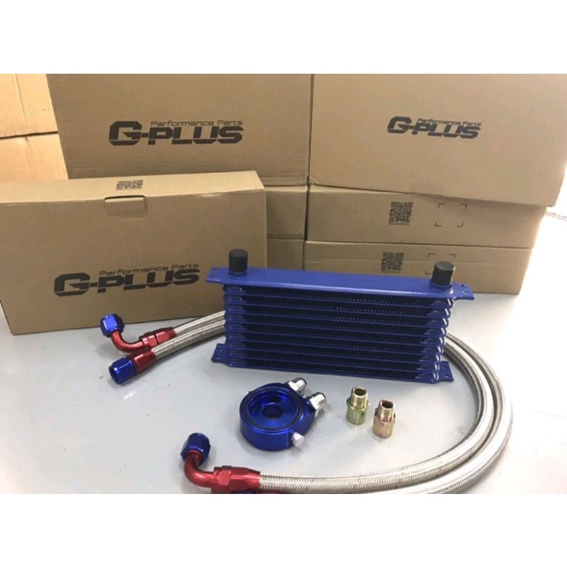 G-Plus Oil Cooler Relocation Kit for NA / Turbo Universal AN10 Steel ...