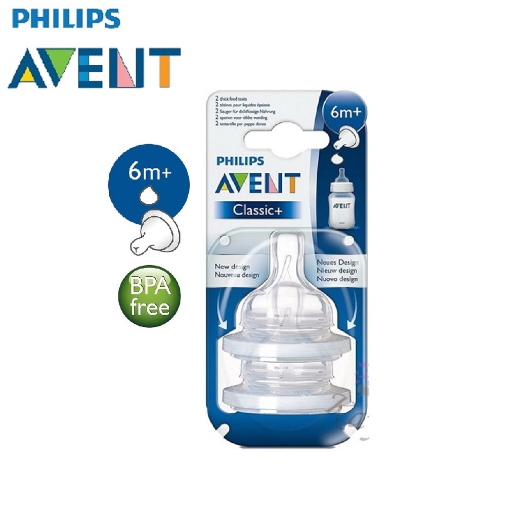 Philips Avent Classic Plus Teat 0m+/ 1m+/ 3m+/ Fast Flow/ Variable Flow ...
