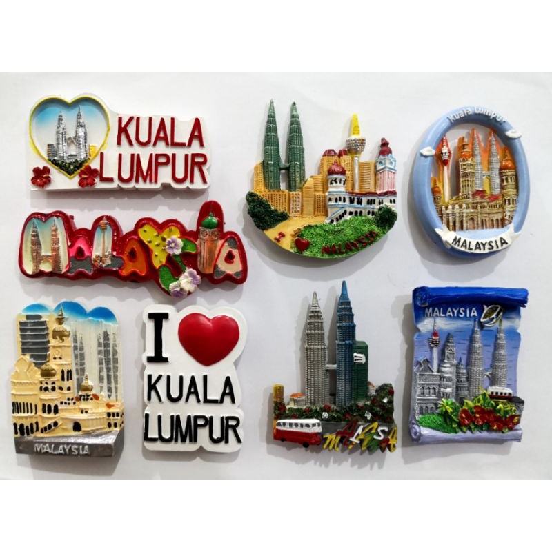 Famous Places in Malaysia Fridge Magnets | KLCC | Kuala Lumpur | KL ...