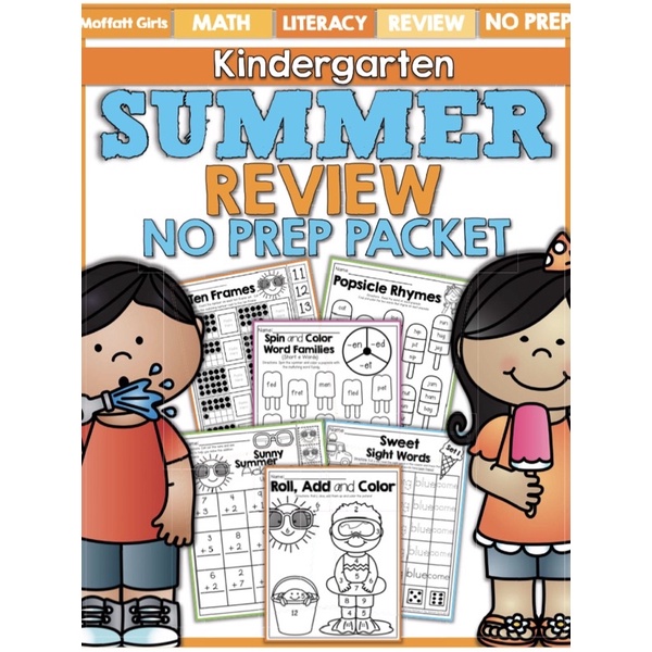 Printable Summer Review No Prep Packet 114 pages | Shopee Malaysia