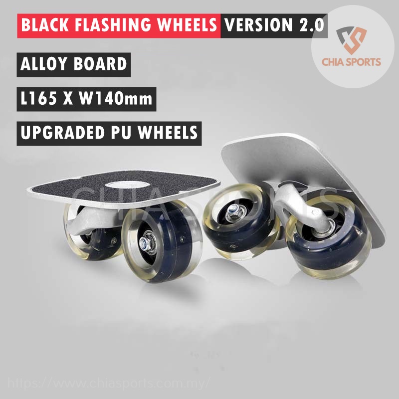Steel Freeline Skate Flashing Wheels Drift Board Split Deck Skateboard ...