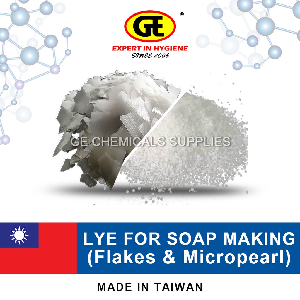 Lye for making Soap Bar/ Flakes/ Micropearl 500g & 1KG | Shopee Malaysia
