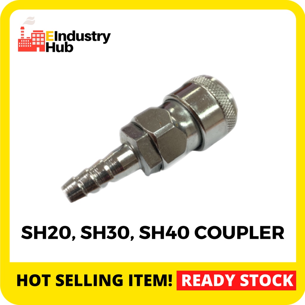 SH20 SH30 SH40 Pneumatic Air Compressor Hose Quick Coupler Plug Fitting ...