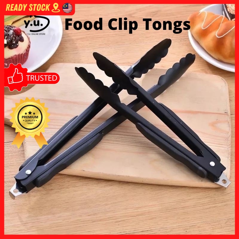 YU Online - Penyepit Makanan kek / stainless steel Black Color Food ...