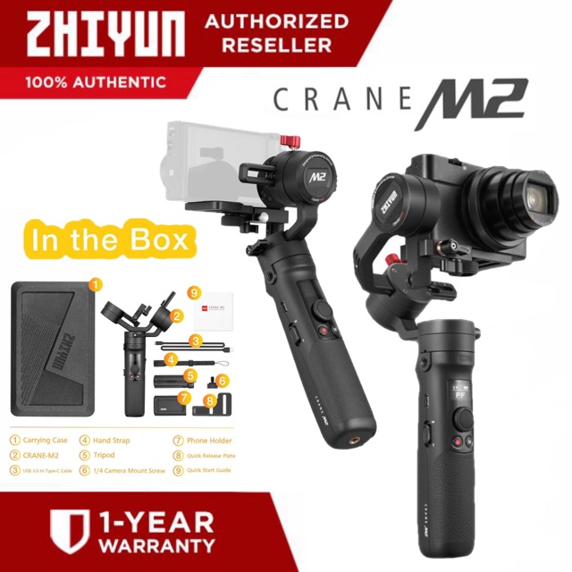 Zhiyun crane m2 3-Axis gimbal stabilizer original 1 years warranty ...