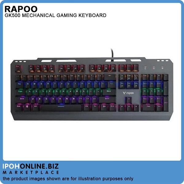 RAPOO GK500 RGB Backlit Mechanical Gaming Keyboard - Blue Switch Edition | Shopee Malaysia