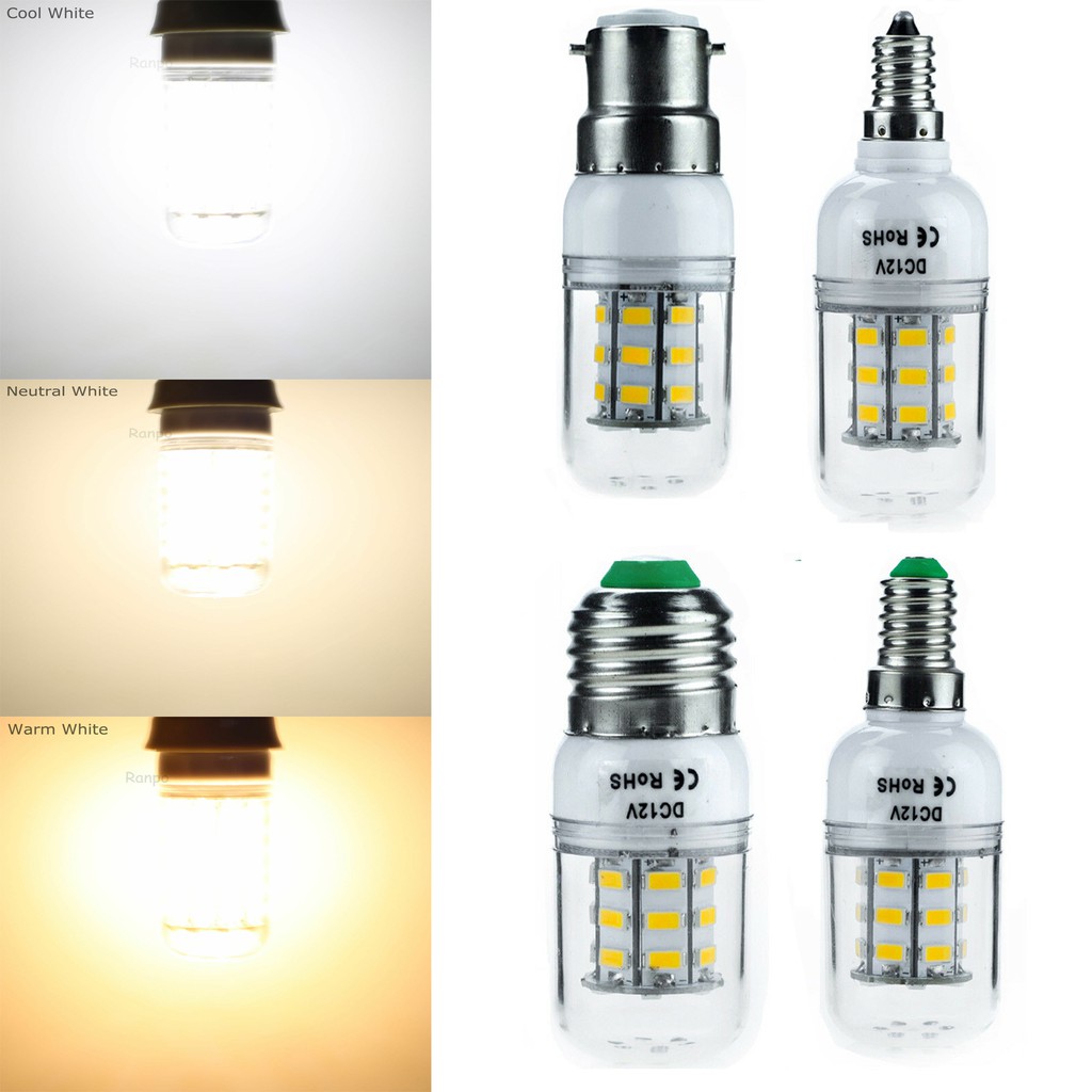 Dimmable LED Corn Bulbs E27 E12 E14 B22 27LEDs 7W LED Bul Lights 5730 ...