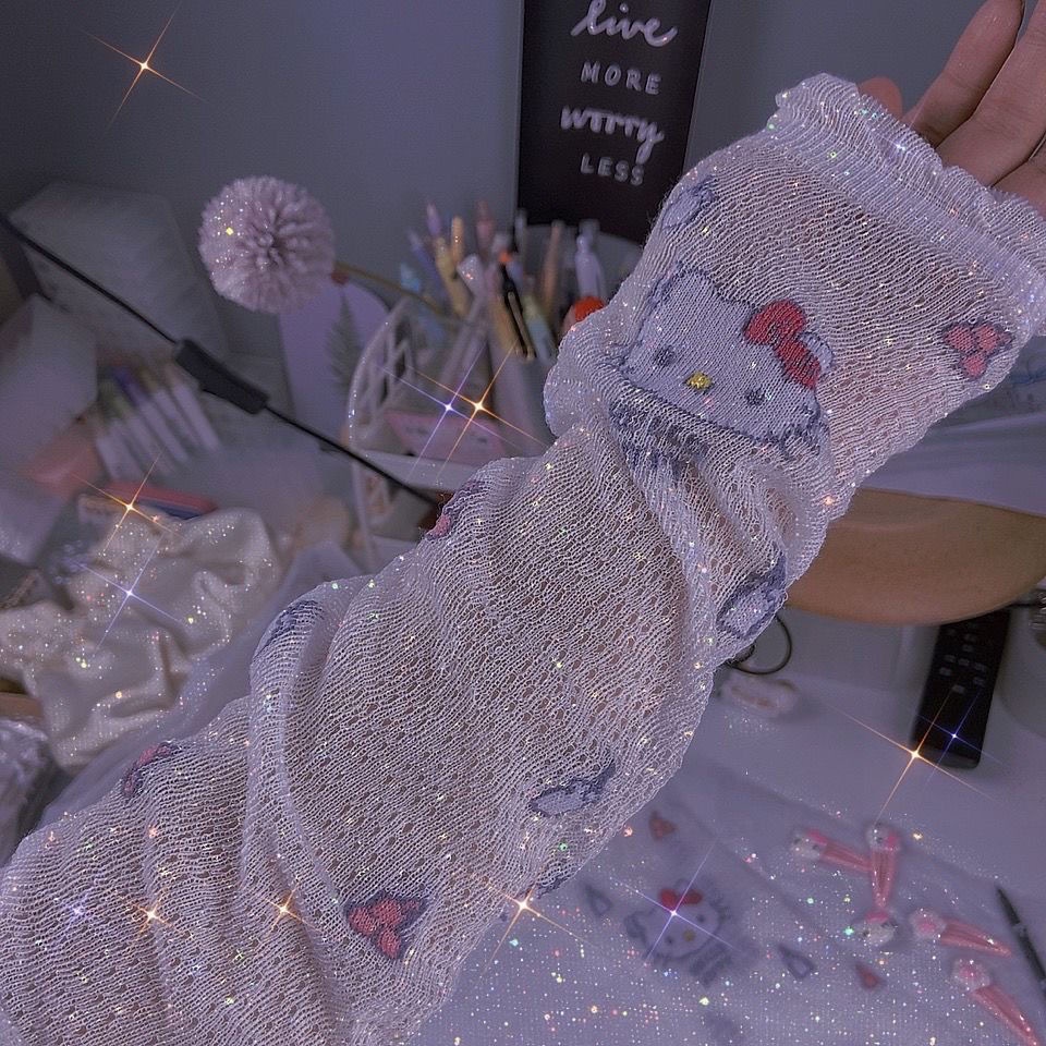 Hello Kitty Kawaii Sanrio Sunscreen Sleeve Ice My Melody Kuromi ...