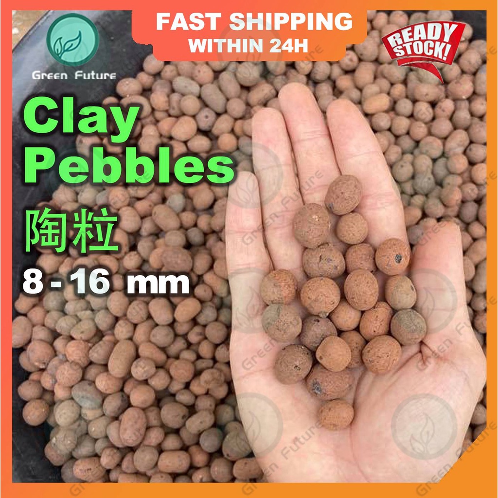 Hydro Stone Clay Pebbles Clay Ball Leca 陶粒多肉陶粒 陶碳球 园艺植物铺面 垫底 水培 栽培土 种植土 ...