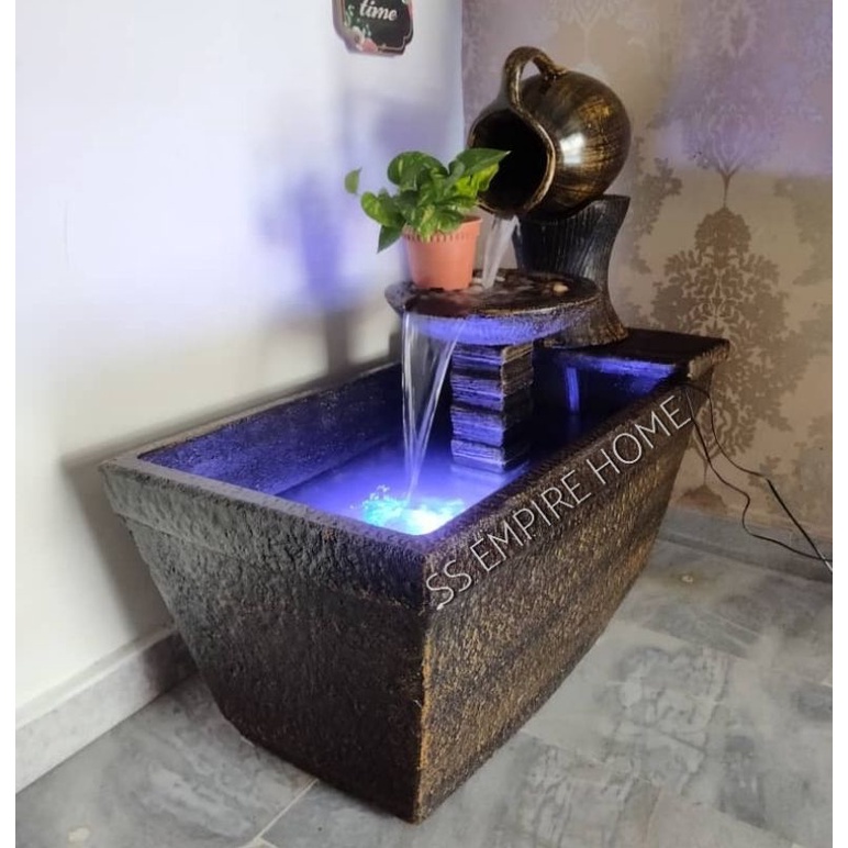 S16 Large Jug with Bowl 2.5x1.5 Sandstone Water Pond Fountain Garden ...