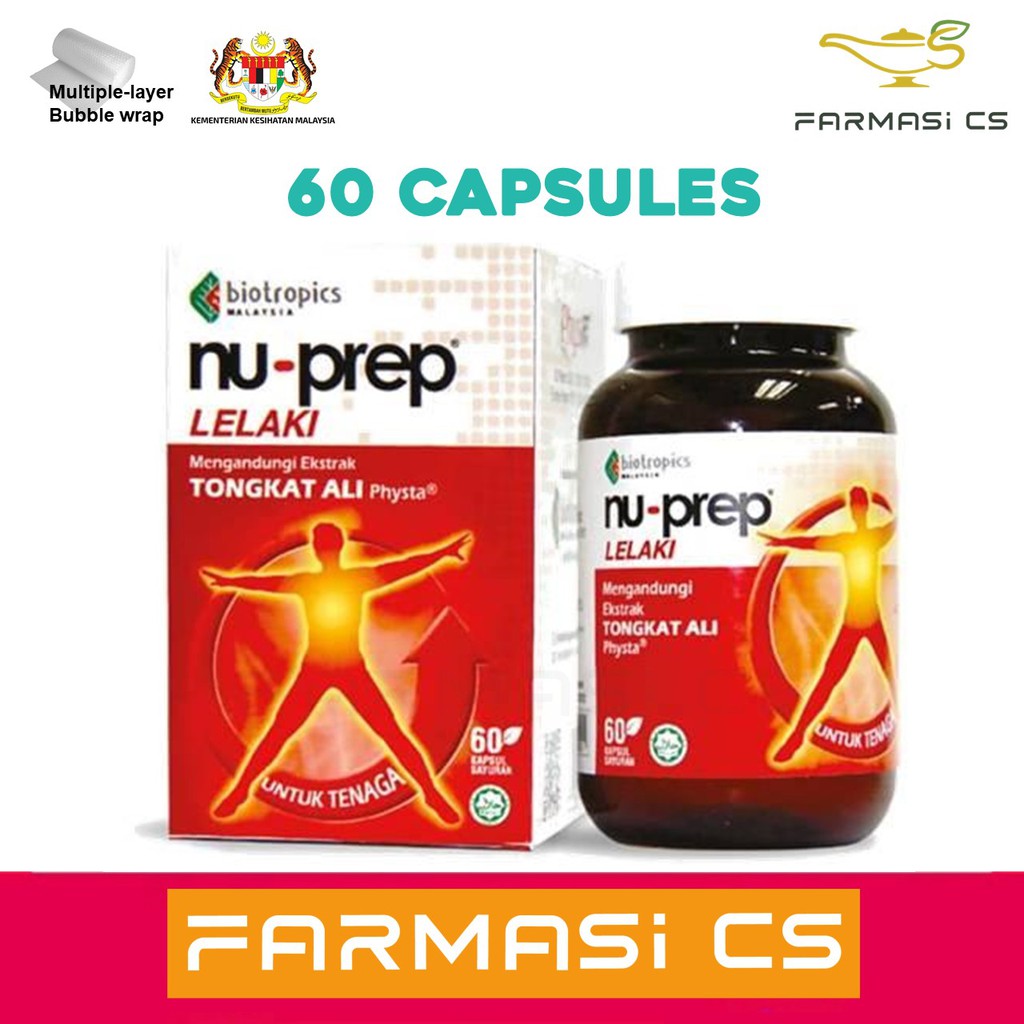 NU-PREP Lelaki Tongkat Ali 60 capsules EXP:02/2027 [ Nu Prep Nuprep ...