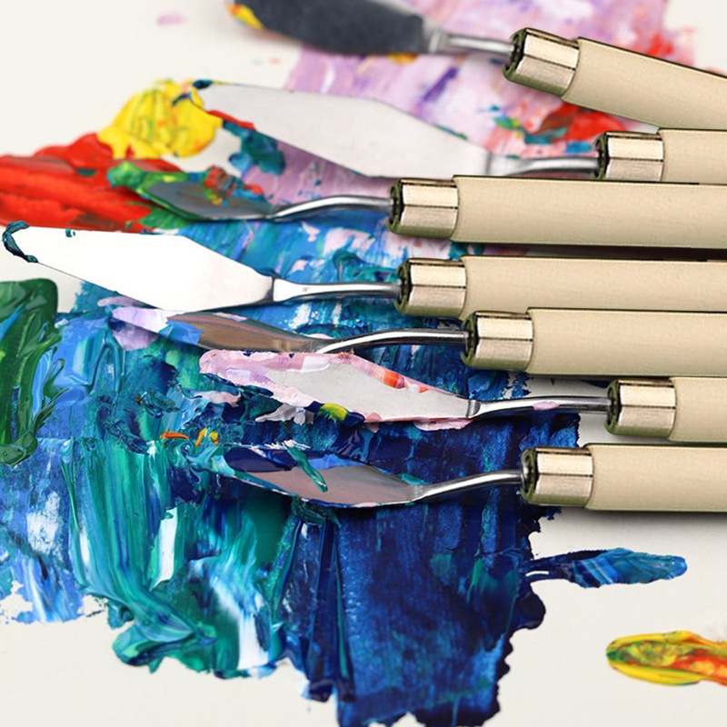 Oil Color Palette Knife Set Icing Shaper Oil Paint Scrapper Palette ...