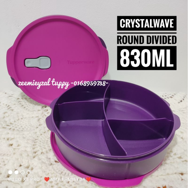 CRYSTALWAVE ROUND DIVIDED TUPPERWARE | Shopee Malaysia