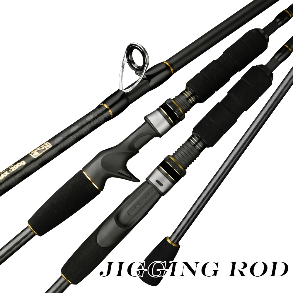 Saltwater Spinning Baitcasting Slow Jigging Rod 1.68m 1.80m 1.98m M ...